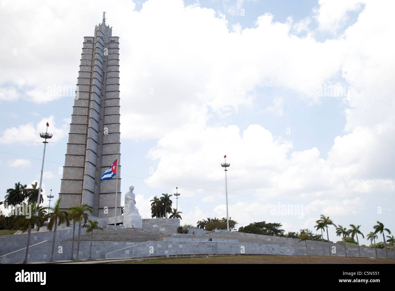 The Jose Martí statue at Revolution Square Havana Habana Cuba Stock ...
