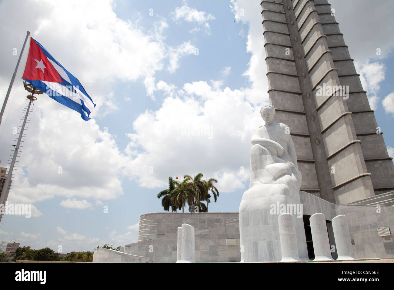 The Jose Martí statue at Revolution Square Havana Habana Cuba Stock ...