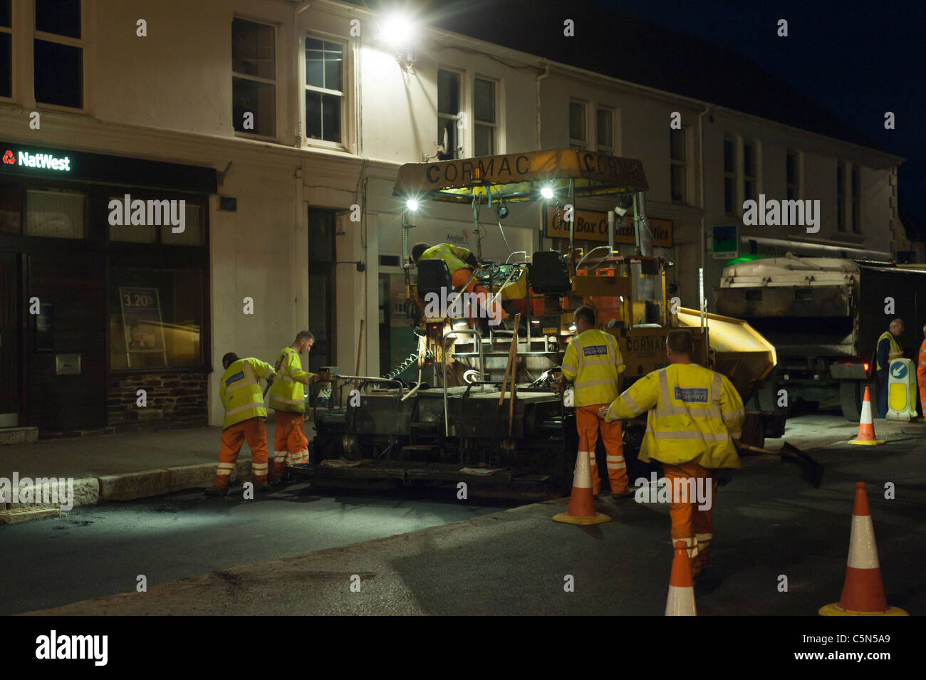 Roadworks being carried out hi-res stock photography and images - Alamy