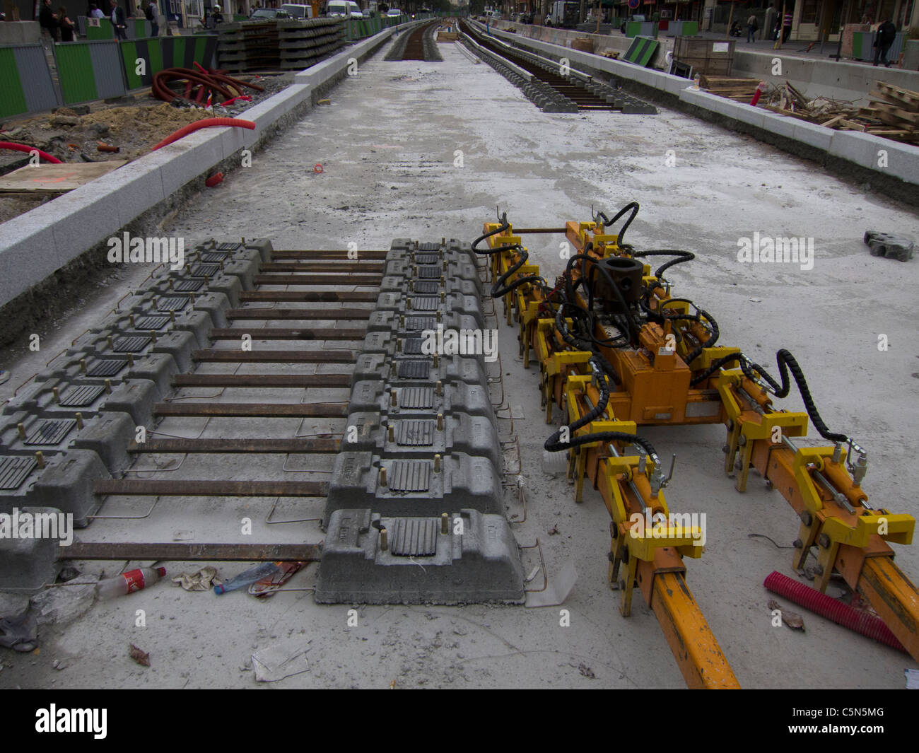 Ratp tramway construction site hi-res stock photography and images - Alamy