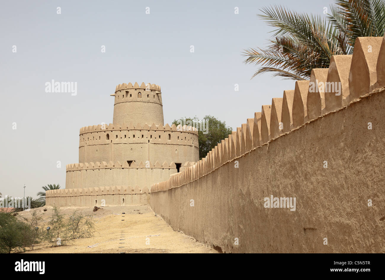 Ancient fort of Al Ain, Emirate Abu Dhabi, United Arab Emirates Stock ...