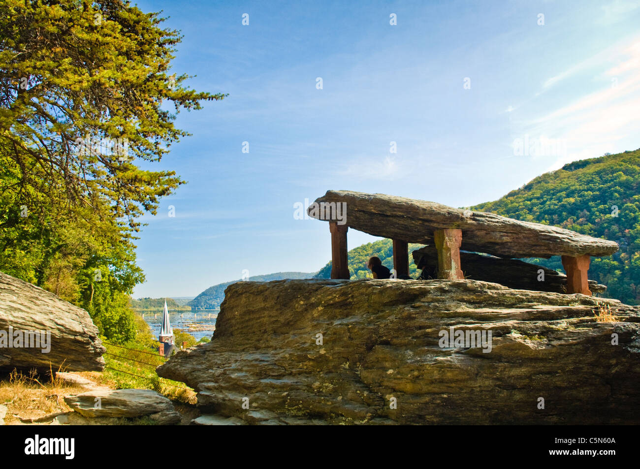 View from Jefferson Rock at Harpers Ferry NHP Stock Photo - Alamy