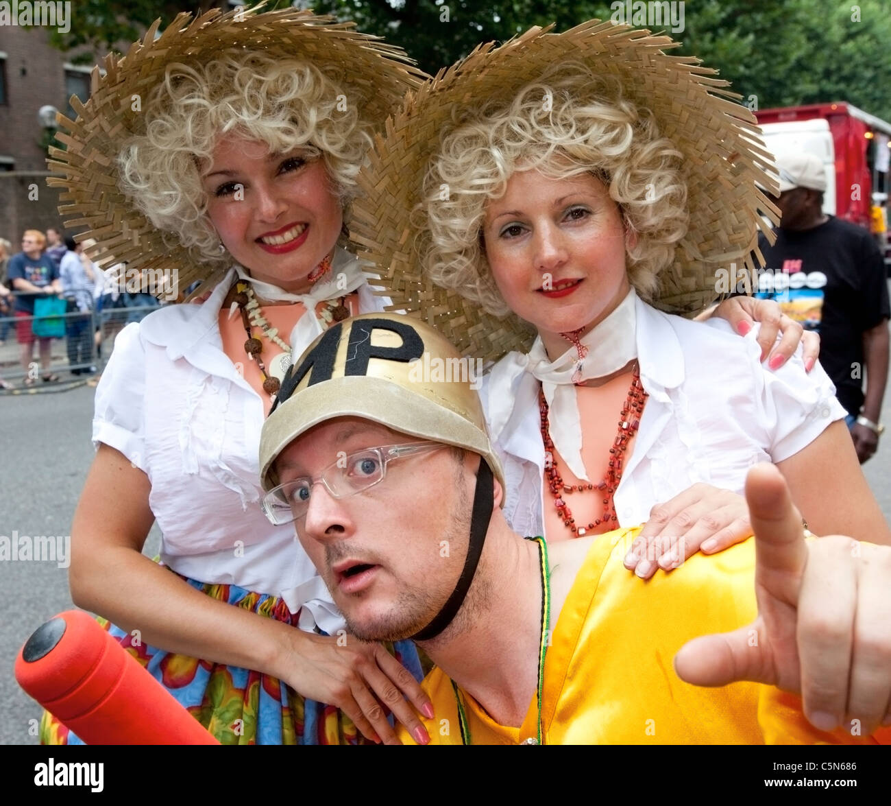 Girls In Carnival Costume Notting Hill Carnival London UK Stock Photo ...