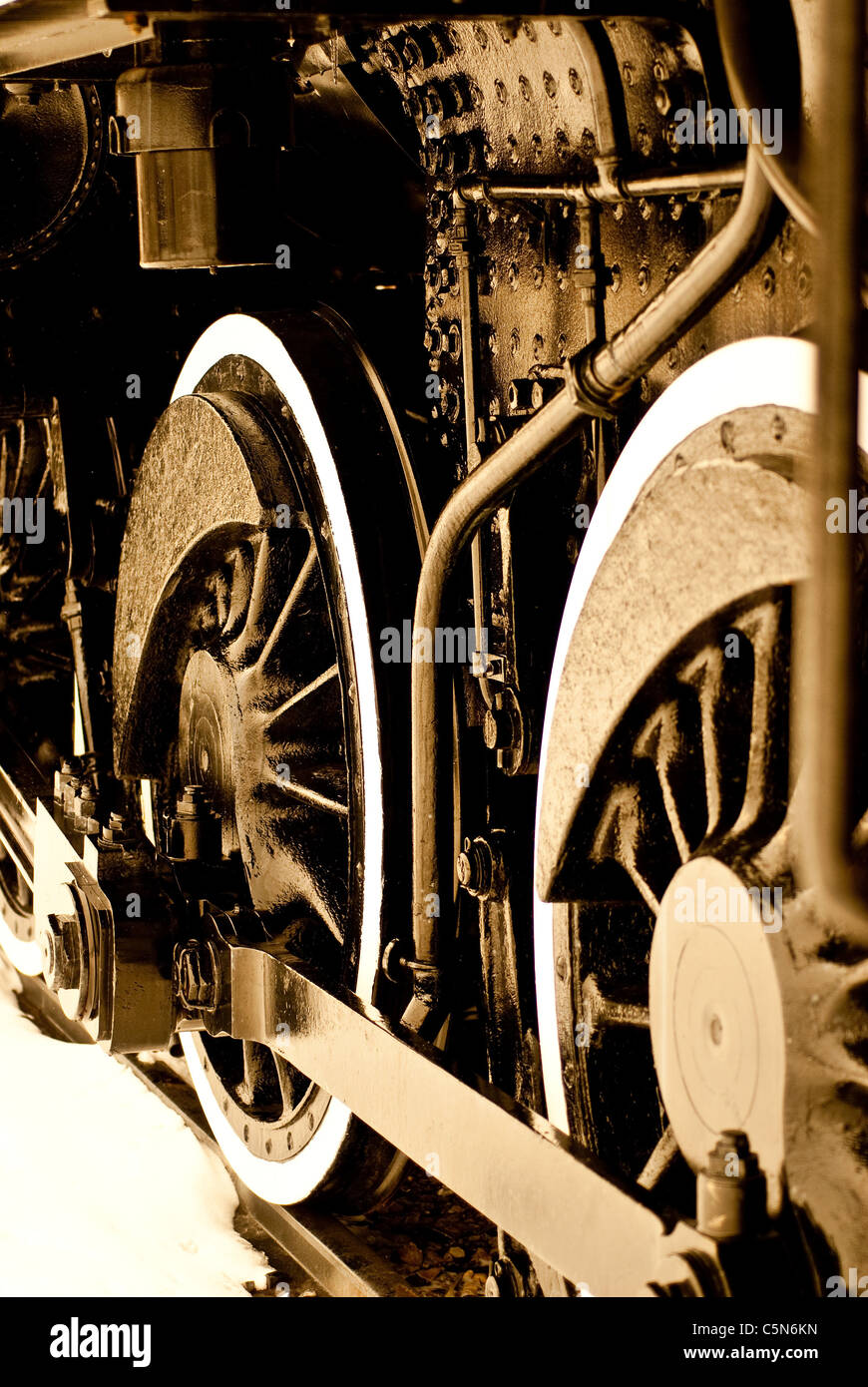 side of steam locomotive Stock Photo - Alamy