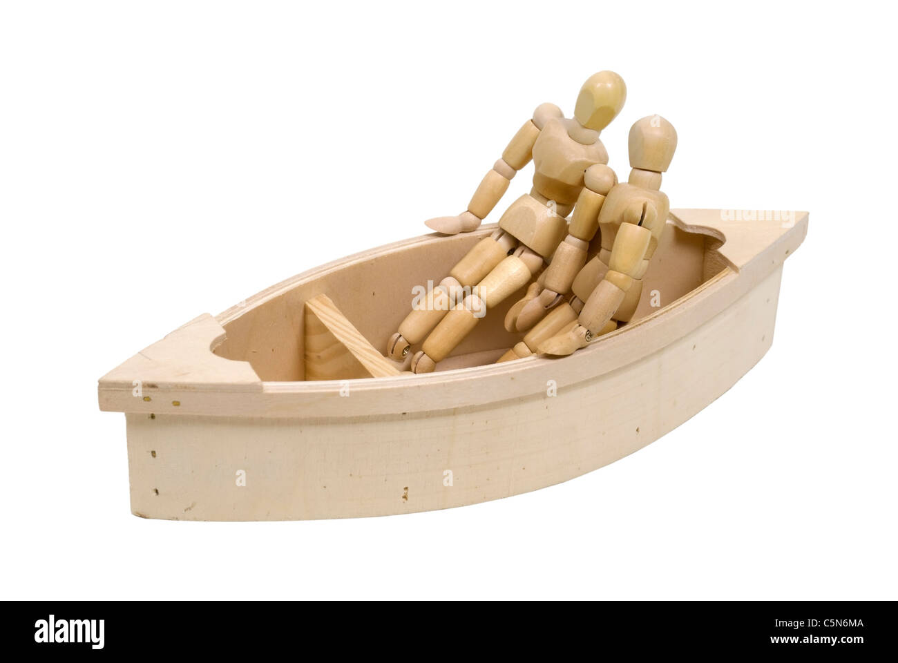 Romantic couple in row boat Cut Out Stock Images & Pictures - Alamy