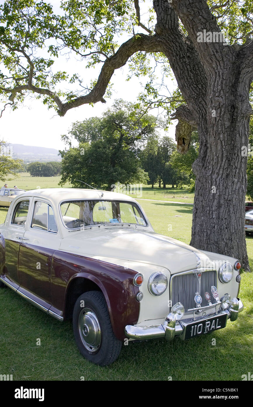 A Rover 110 saloon car at a Classic Car Show in North Wales Stock Photo ...