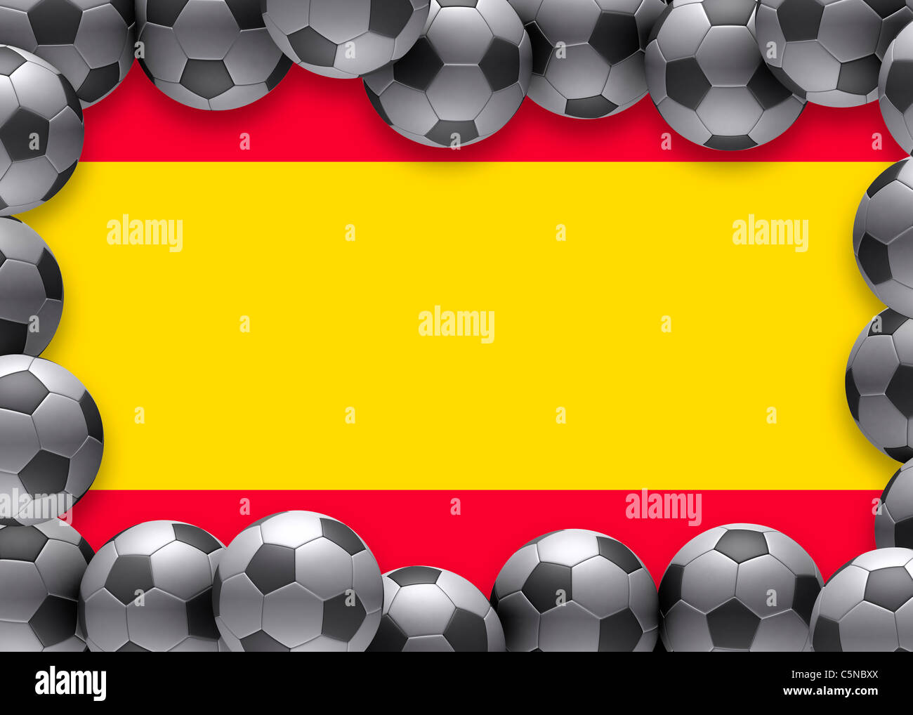 Flag of Spain football soccer Stock Photo - Alamy