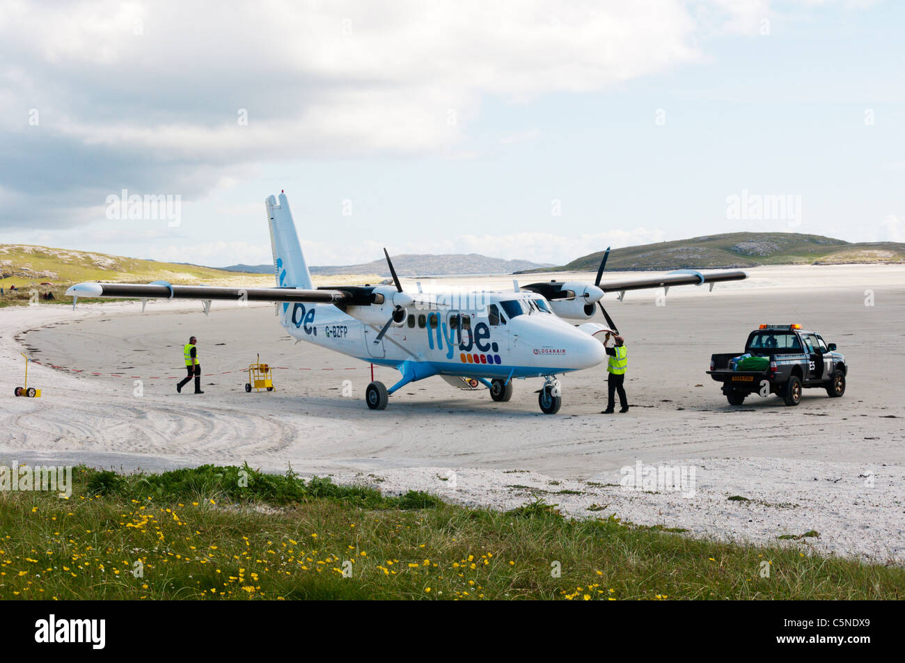Loganair airplane hi-res stock photography and images - Alamy