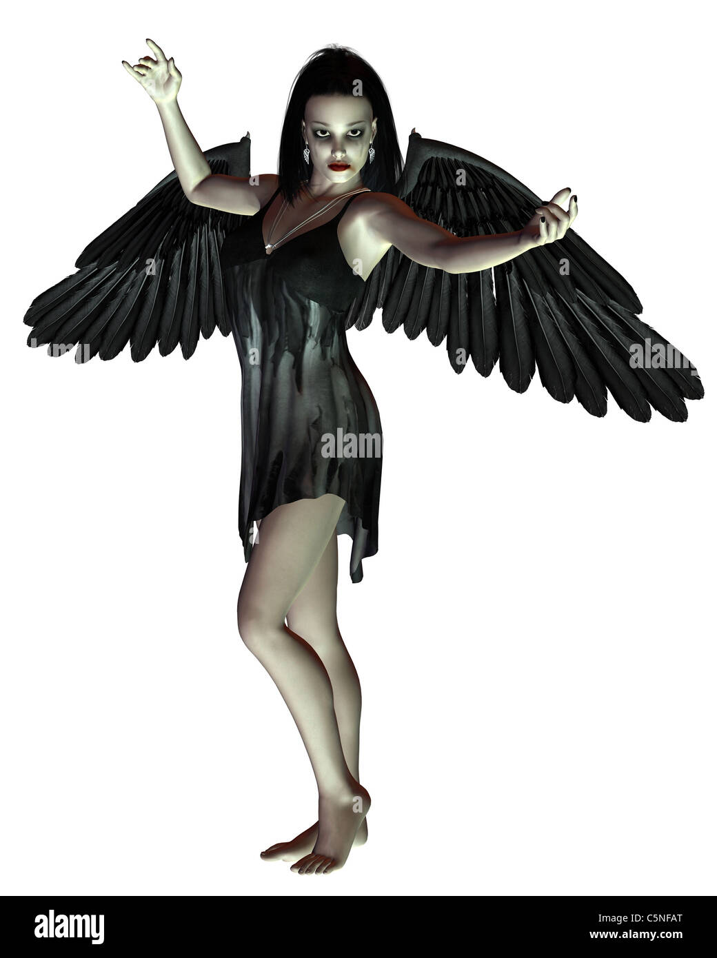 Angel death black white Cut Out Stock Images & Pictures - Alamy