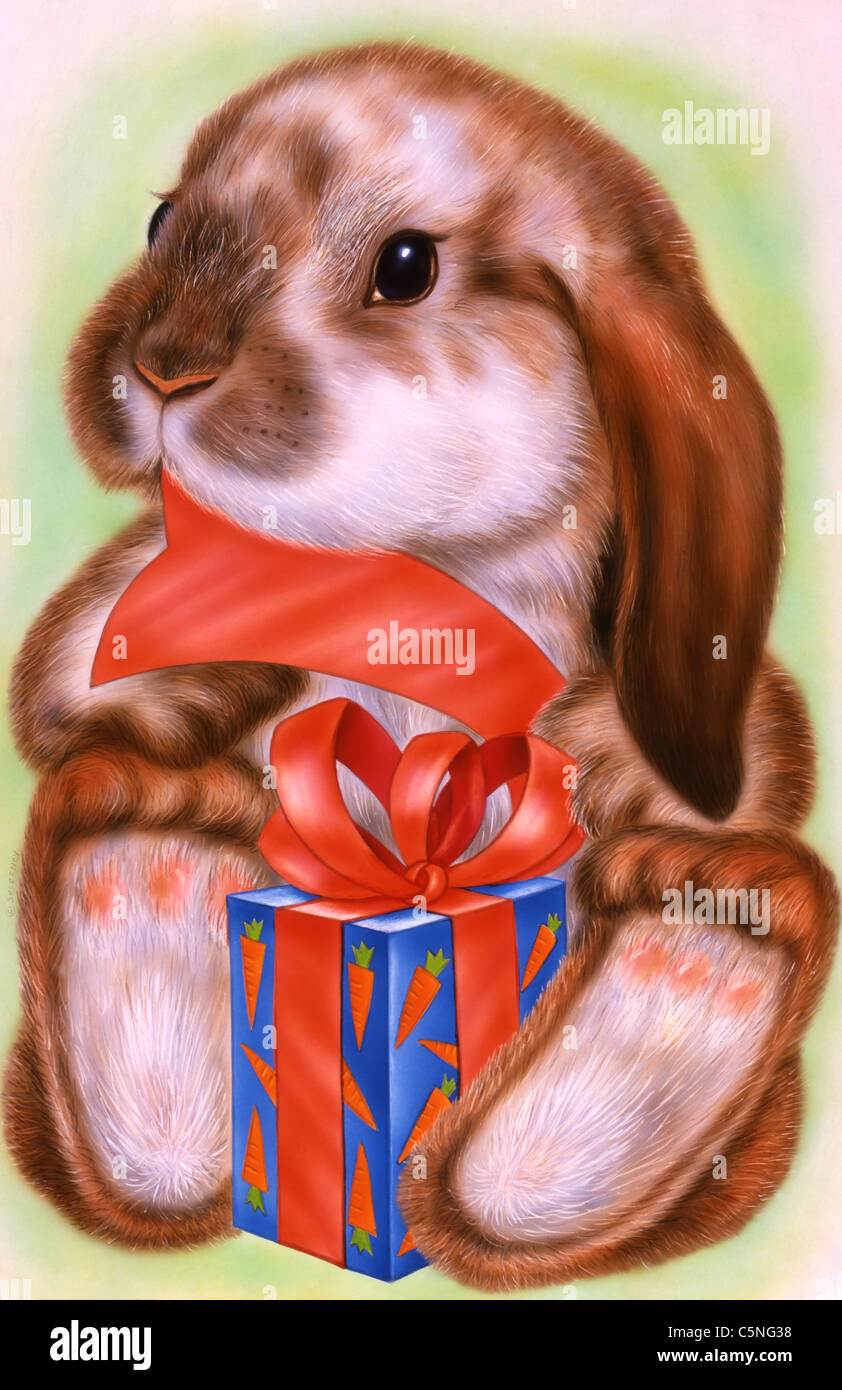 Rabbit illustrations hi-res stock photography and images - Alamy