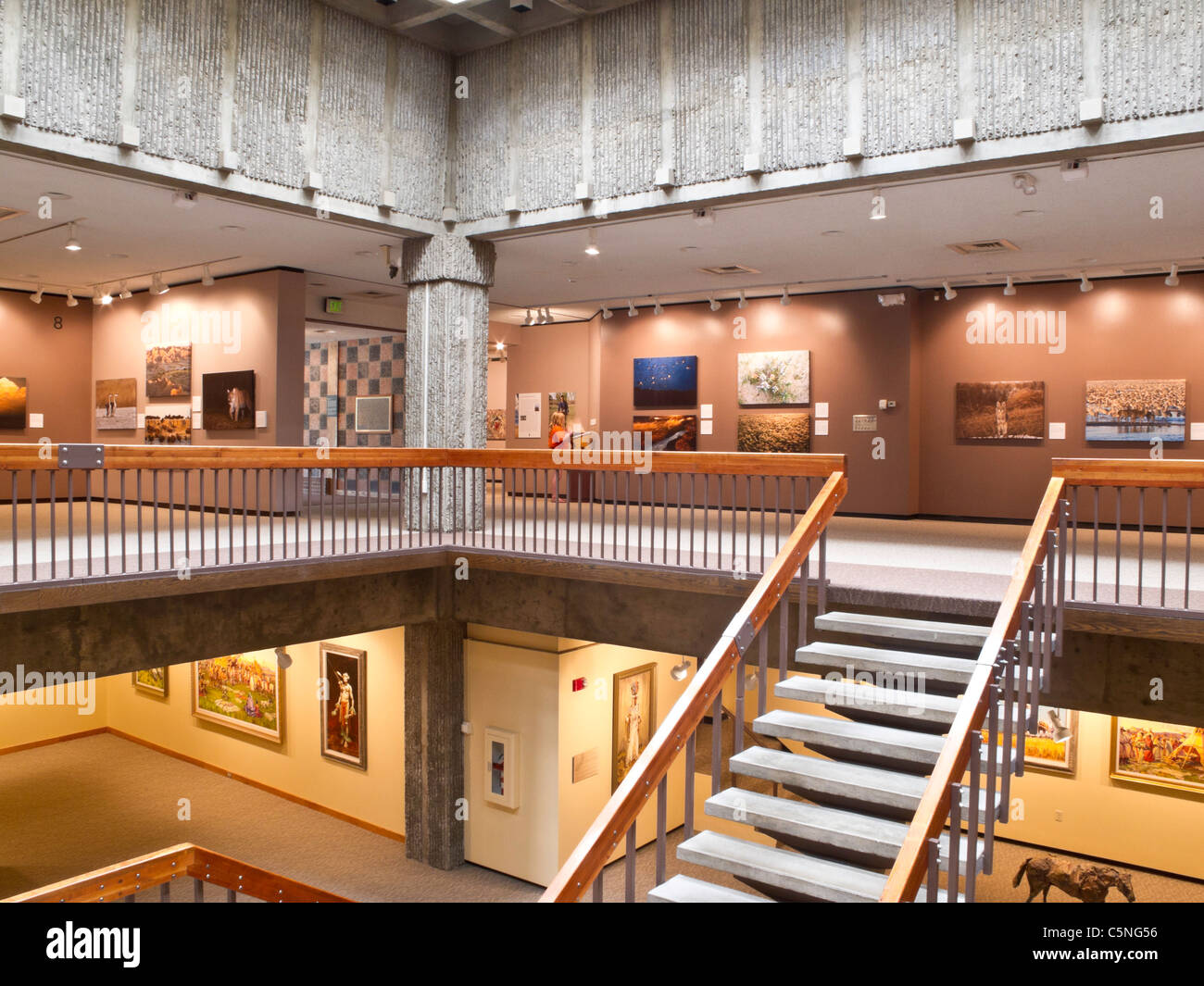 C.M.Russell Museum Gallery Interior, Great Falls, MT Stock Photo - Alamy