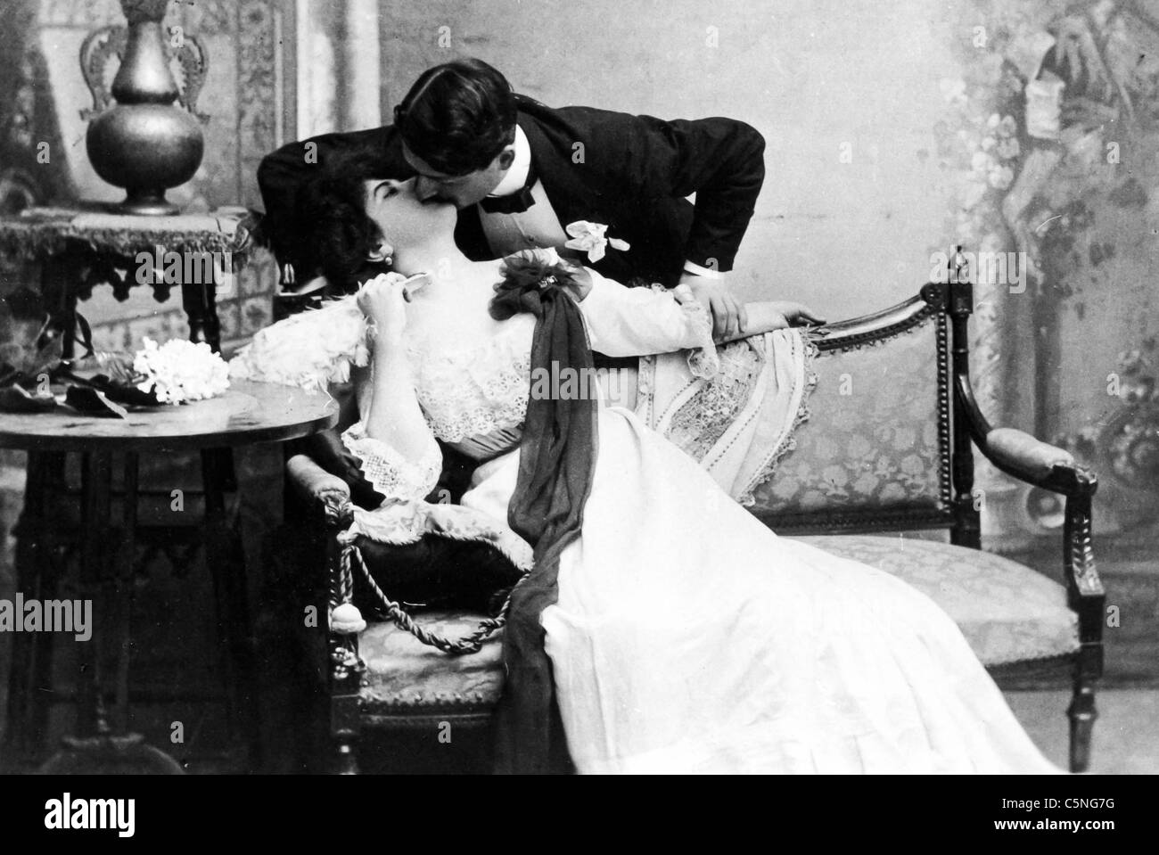 portrait of two lovers, 1900 Stock Photo - Alamy