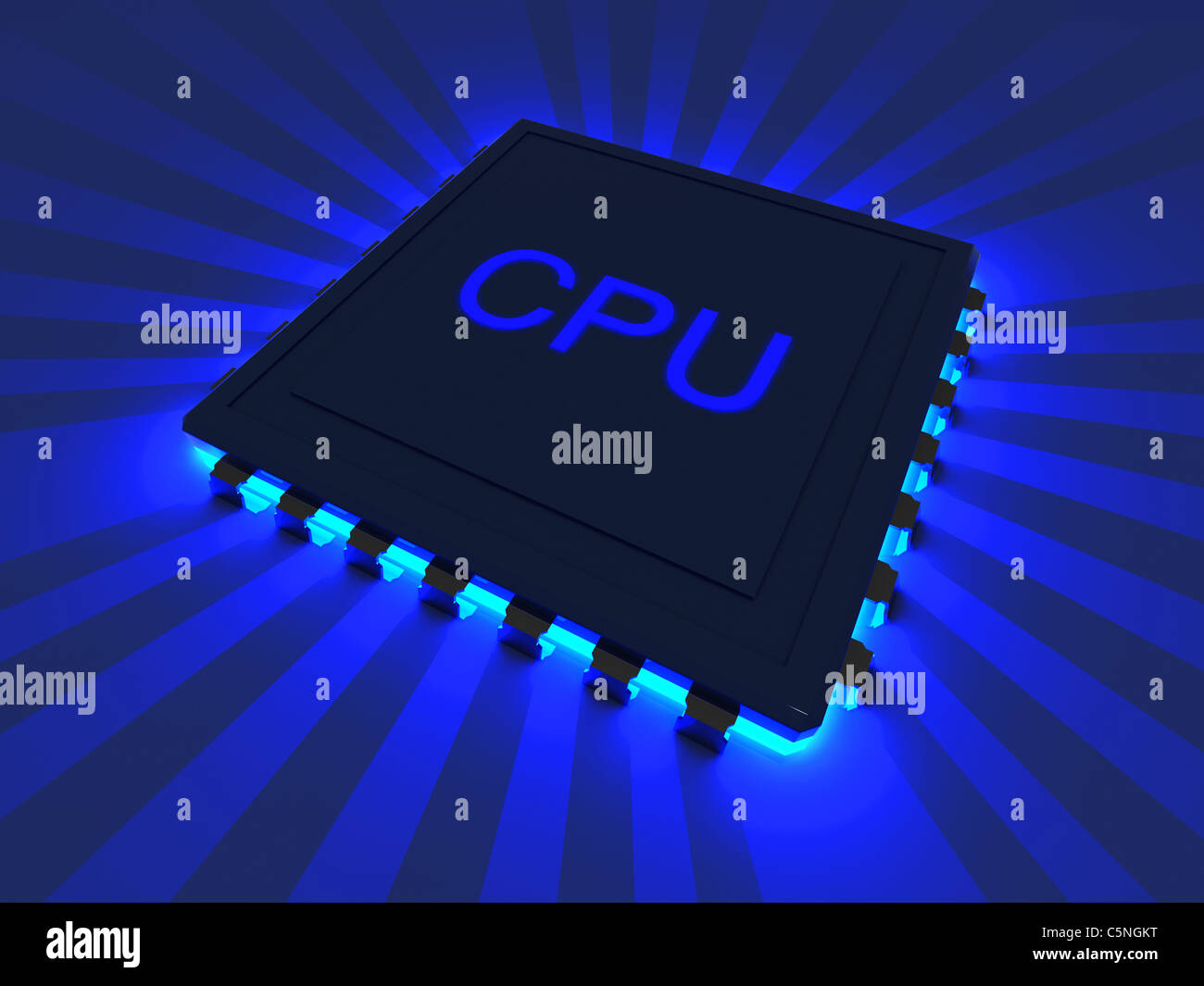 3d render of a microprocessor hi-res stock photography and images - Alamy