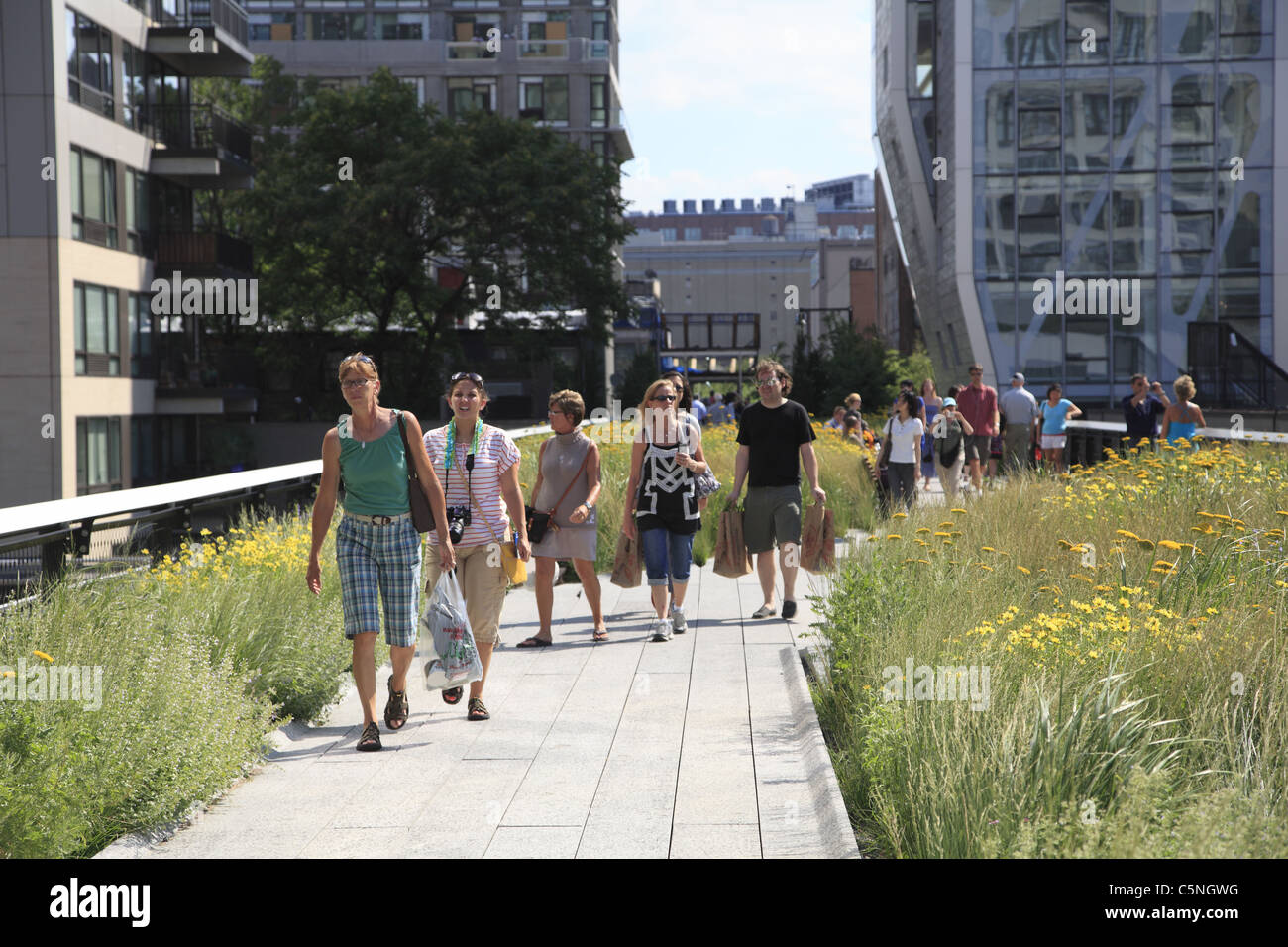 Highline Park, Section 2 opened in June 2011, Manhattan, New York City ...