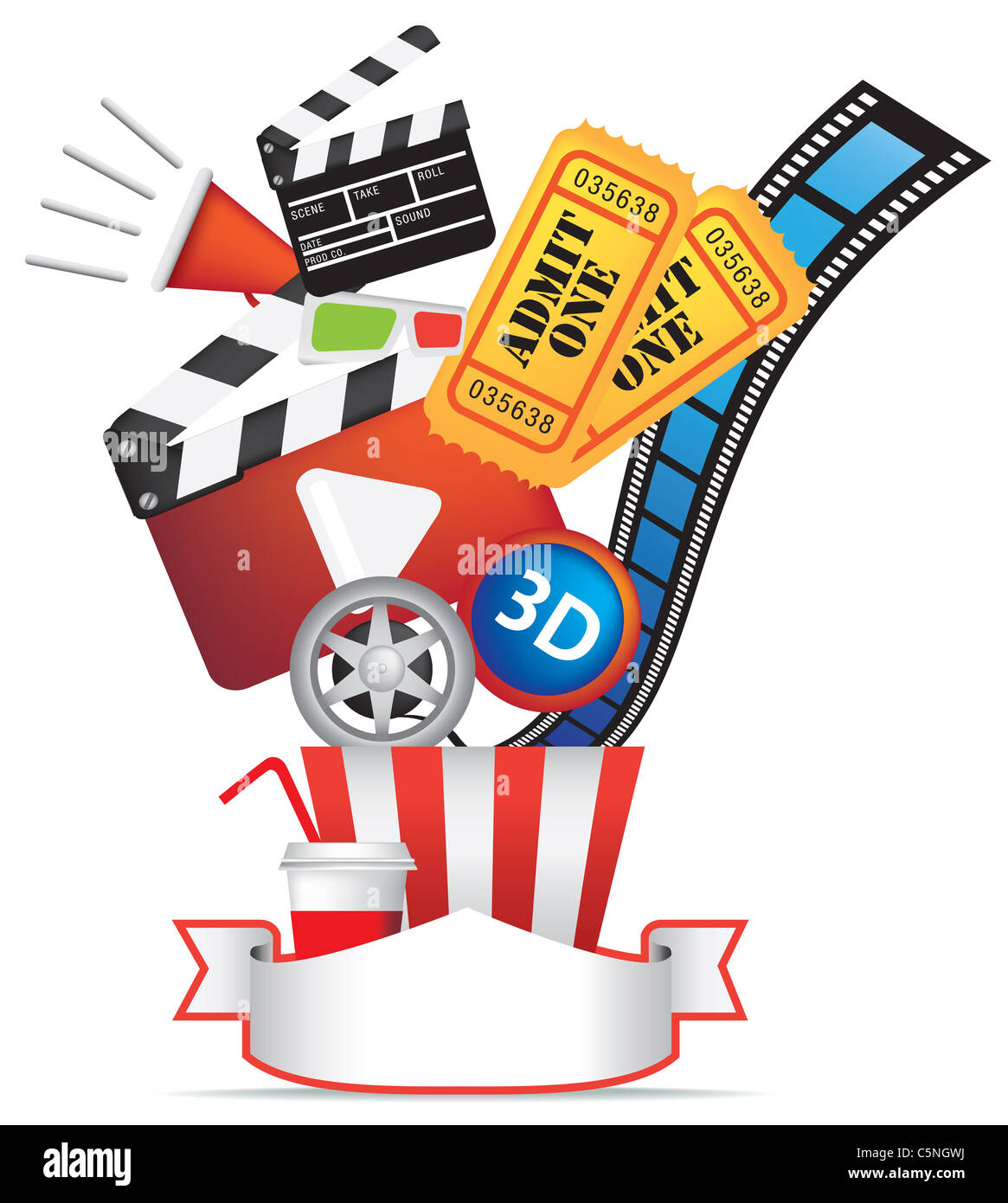 Background design with cinema and movie design elements some using ...