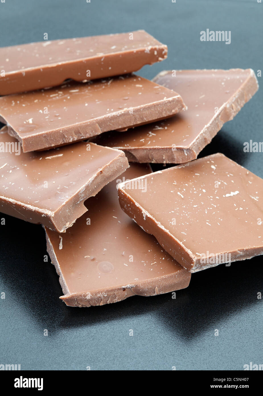 pieces of chocolate Stock Photo - Alamy