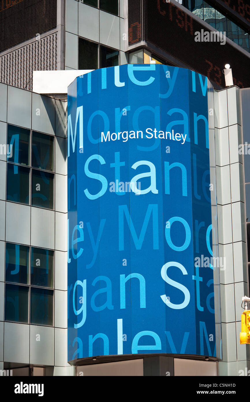 Morgan Stanley headquarters in Times Square in New York Stock Photo - Alamy