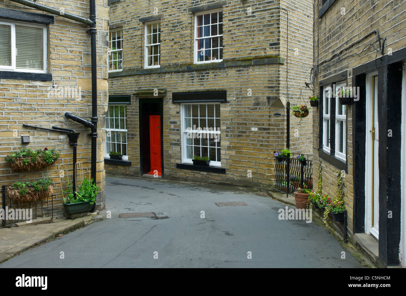 The village of Luddenden, Calderdale, West Yorkshire, England UK Stock ...
