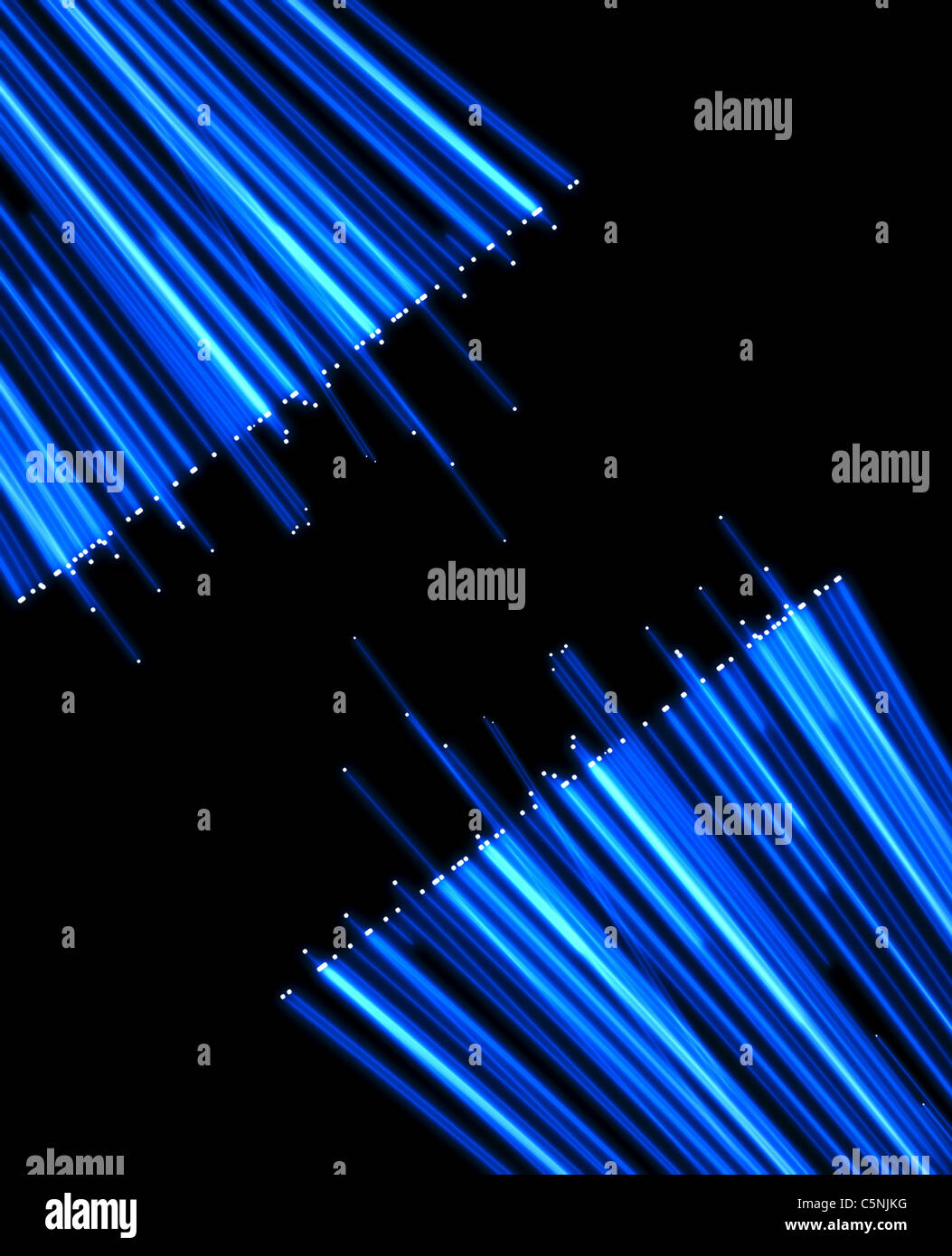 blue light optical fiber Stock Photo - Alamy