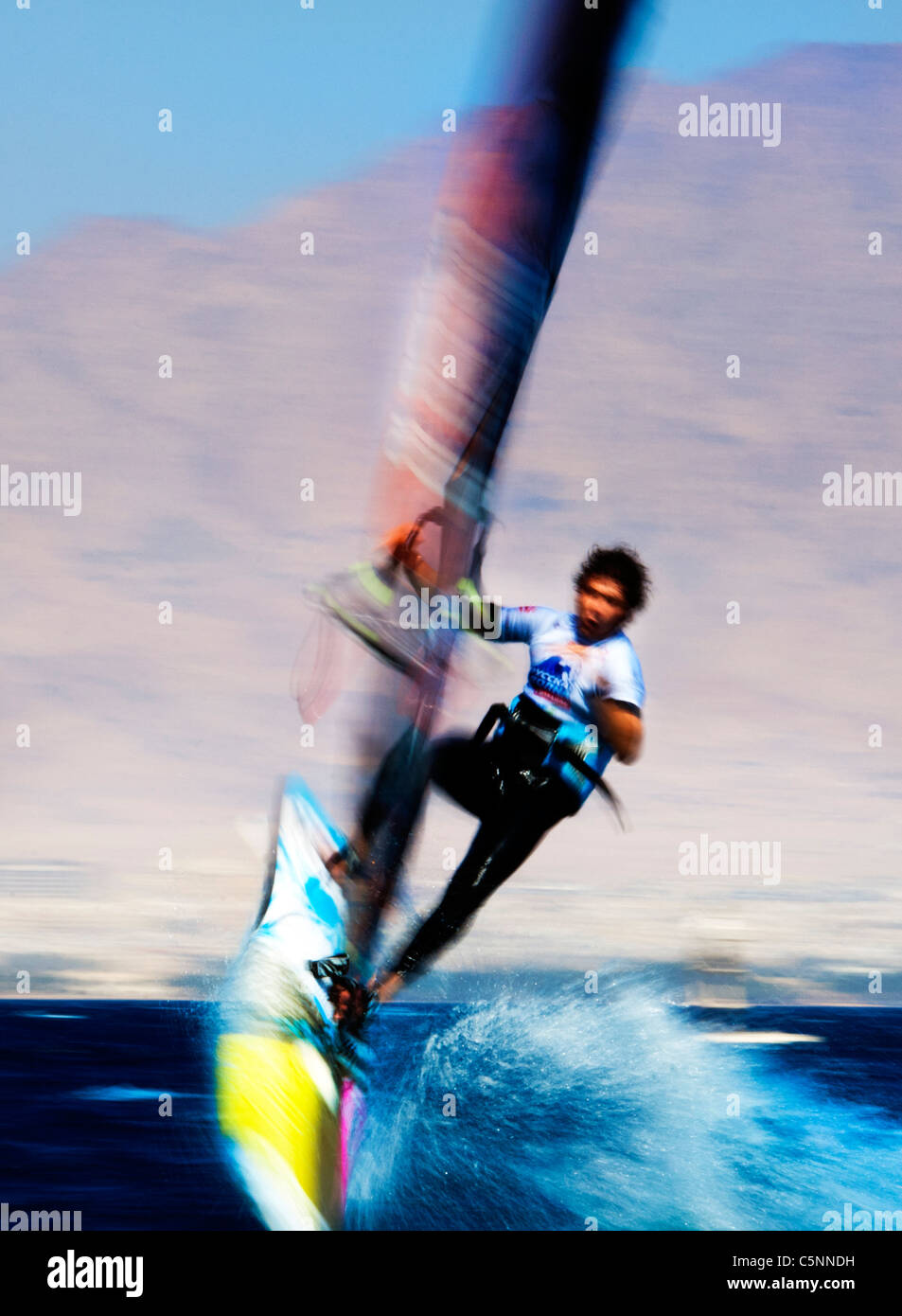 Windsurfer blur motion hi-res stock photography and images - Alamy