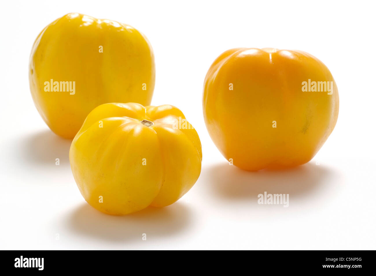 Tomato varieties: Yellow Stuffer Stock Photo - Alamy
