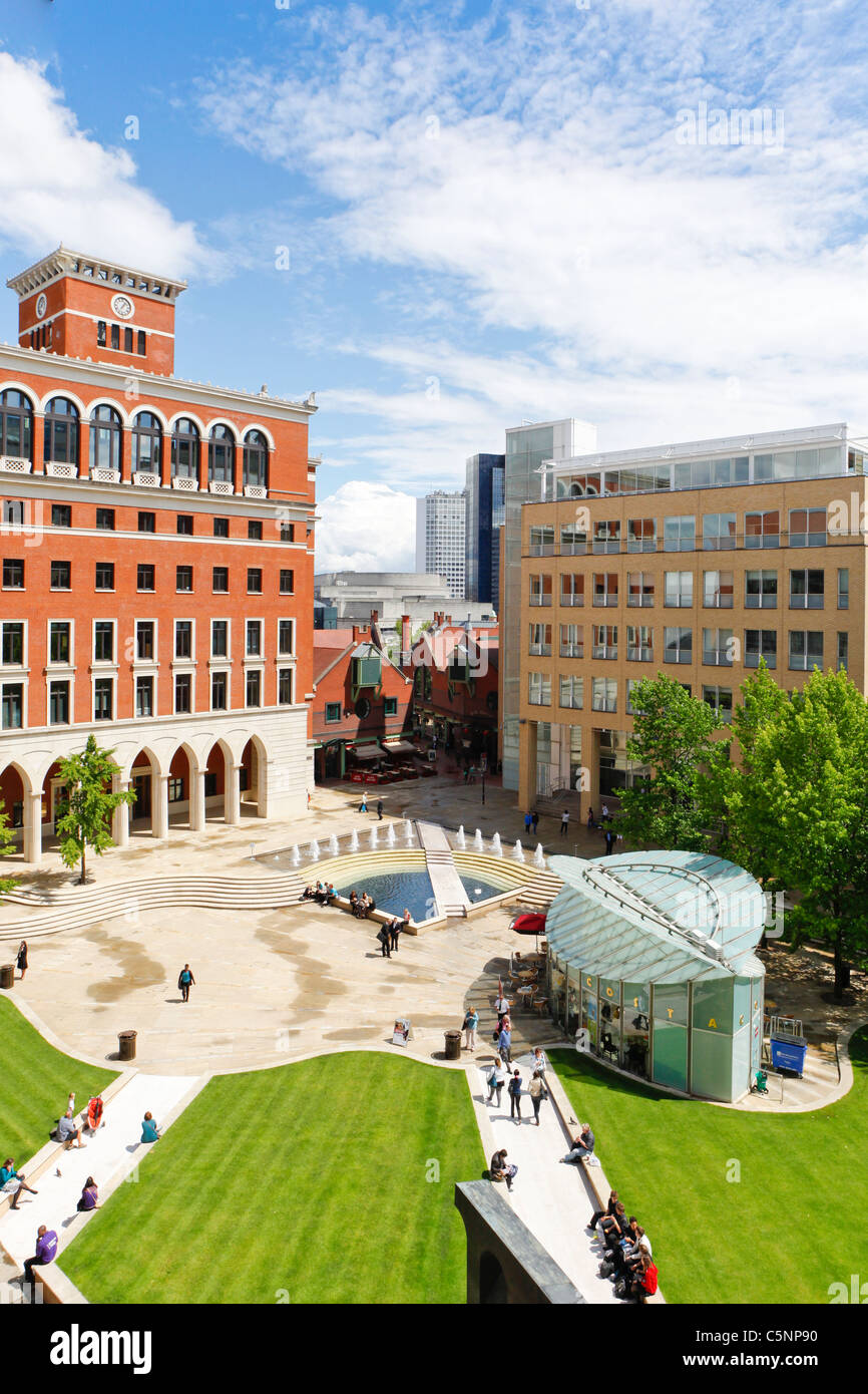 Central Square in Brindleyplace, Birmingham, England, UK Stock Photo ...