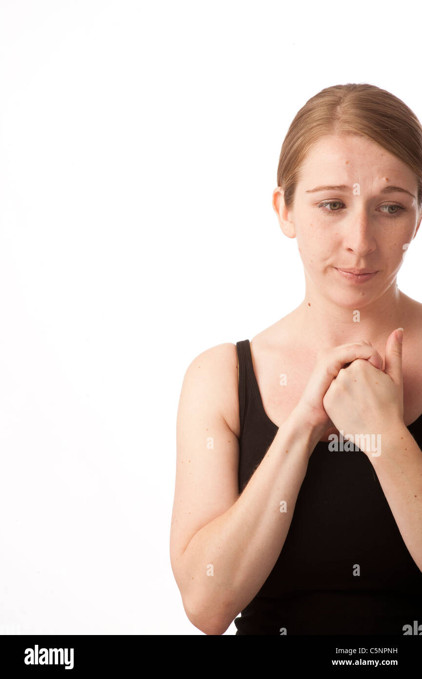 Worry woman hi-res stock photography and images - Alamy