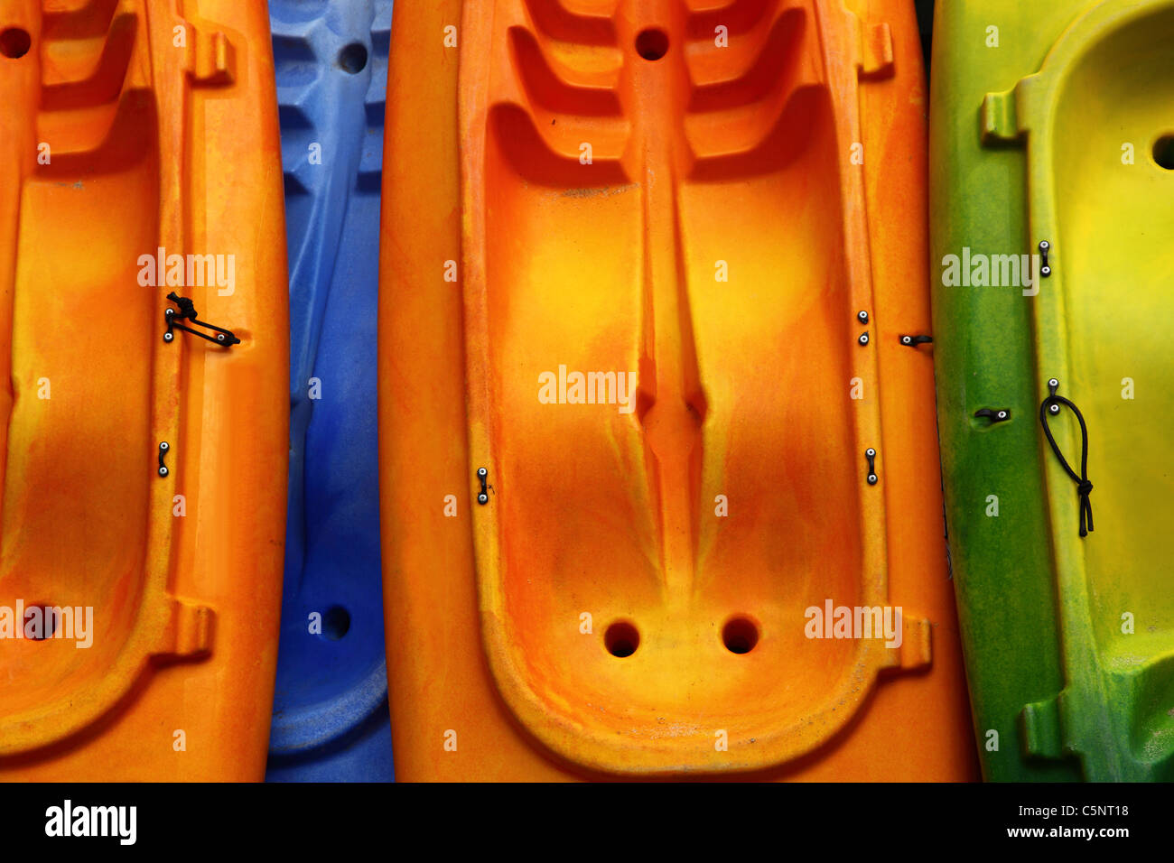 Colorful sea Kayaks Stock Photo - Alamy