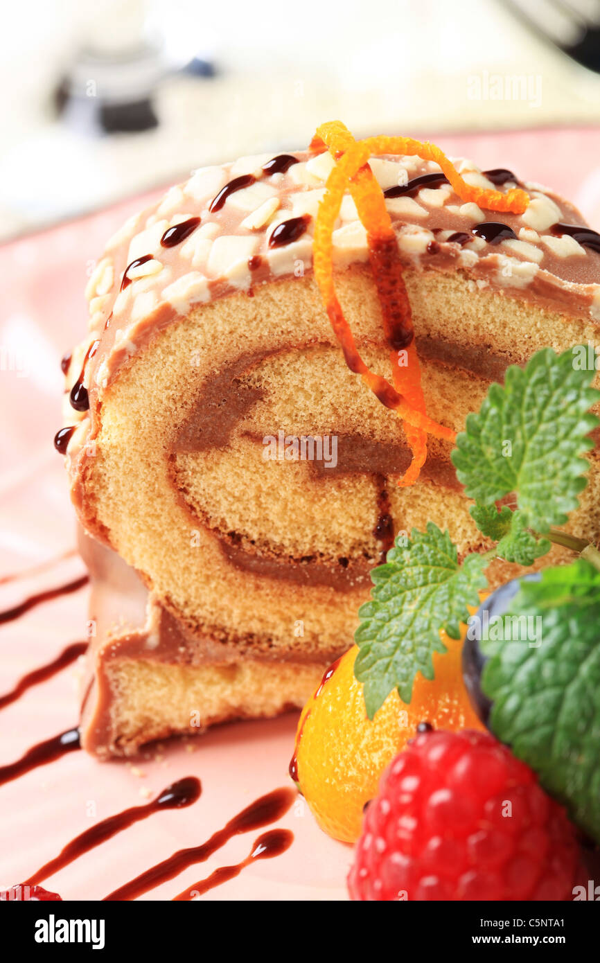 Swiss roll hi-res stock photography and images - Alamy