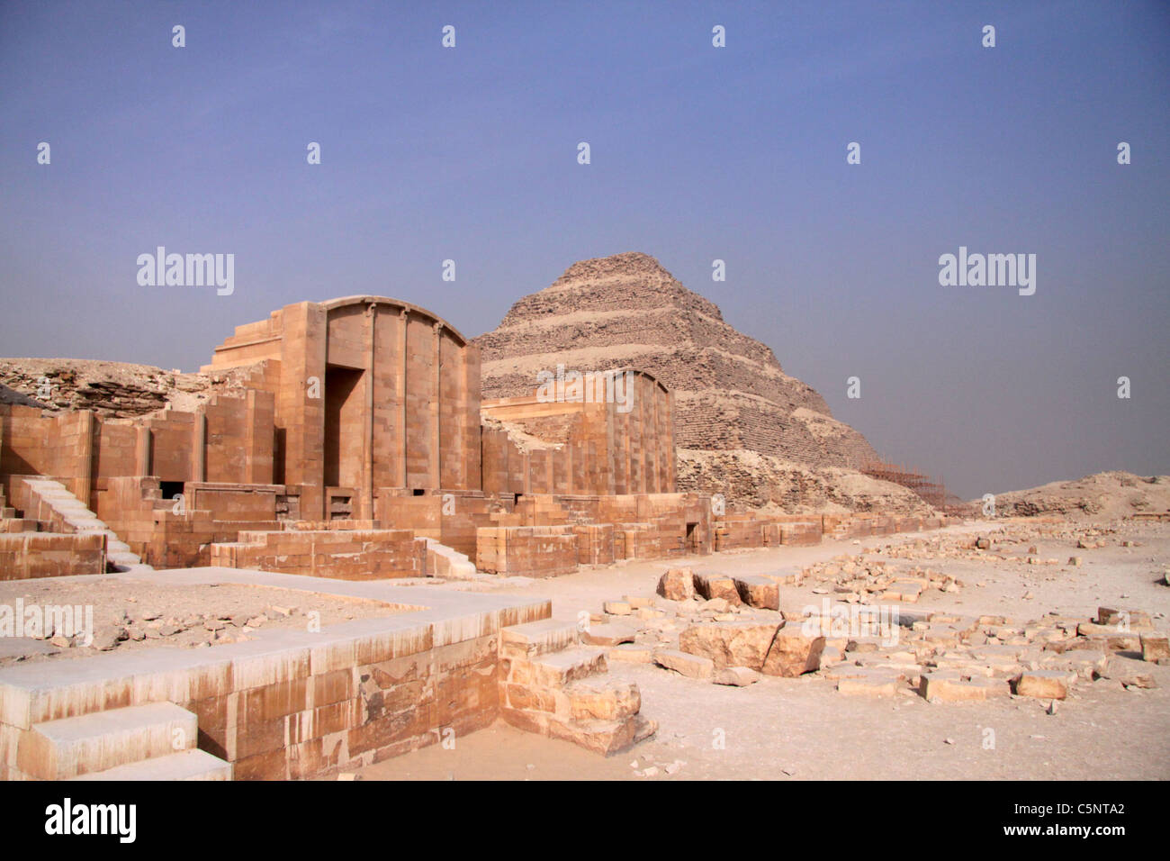 the step pyramid of zoser at saqaara Stock Photo - Alamy