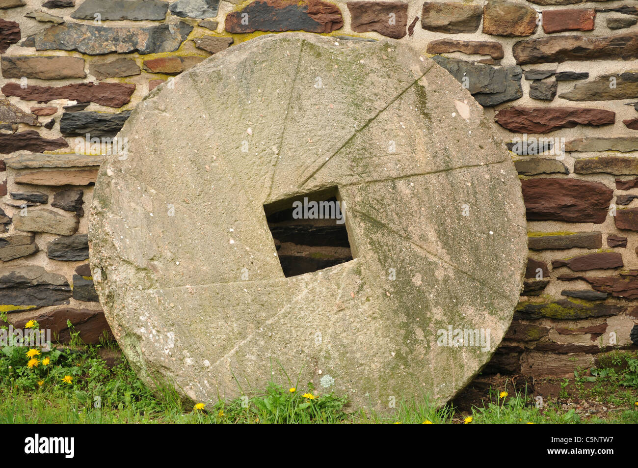 Old stone mill wheel hi-res stock photography and images - Alamy