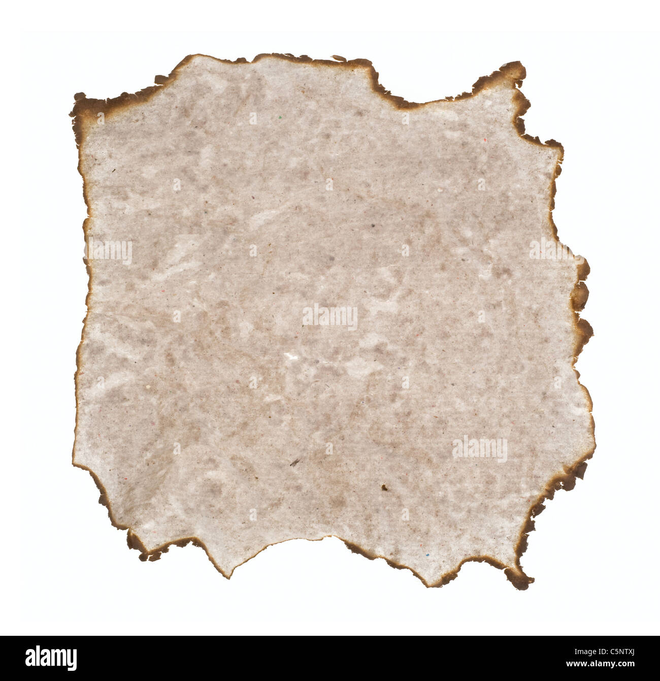 Paper burned old grunge Cut Out Stock Images & Pictures - Alamy