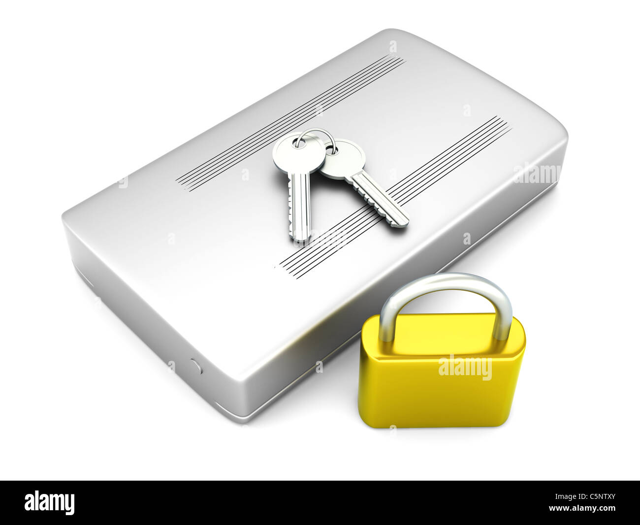 Secure external harddrive Stock Photo - Alamy