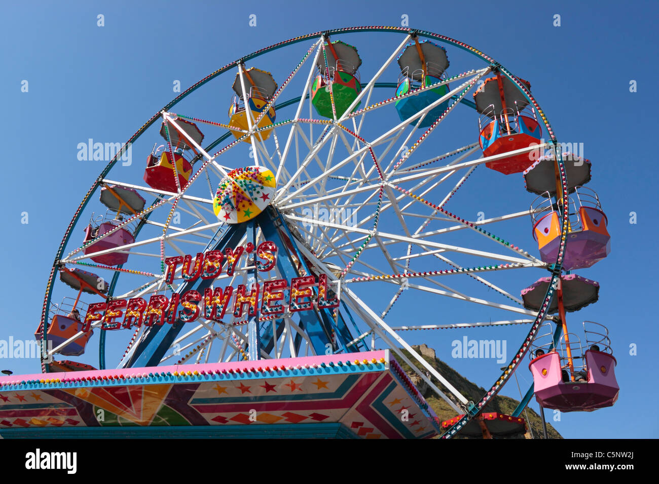 Big wheel fairground ride scarborough hi-res stock photography and ...