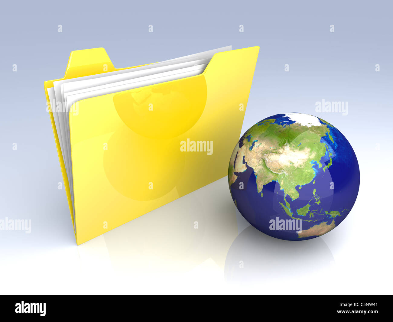 Global network folder - shared directory Stock Photo - Alamy
