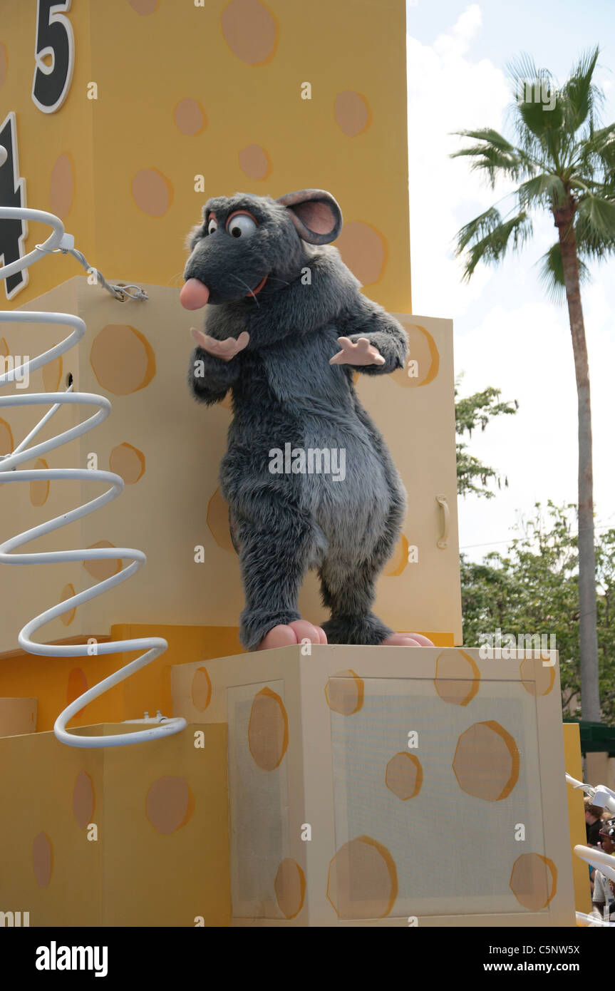 remy from ratatouille in the countdown to fun parade on the streets of ...