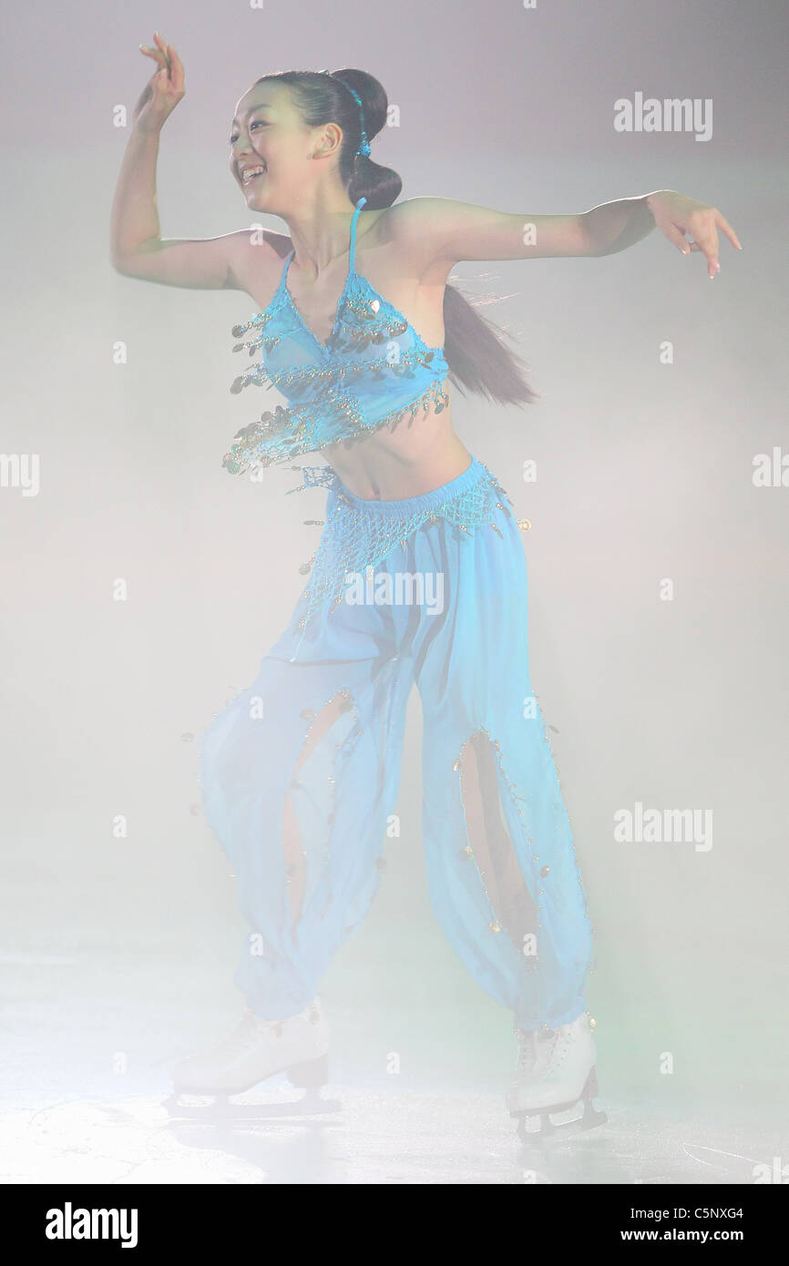 Mao Asada (JPN) performing for the Charity Figure Skating exhibition ...