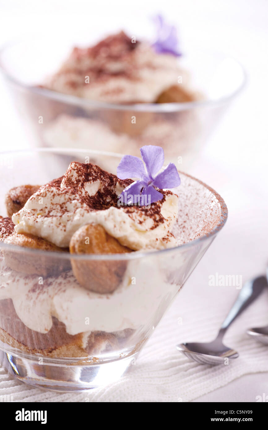 Tiramisu in a glass Stock Photo - Alamy