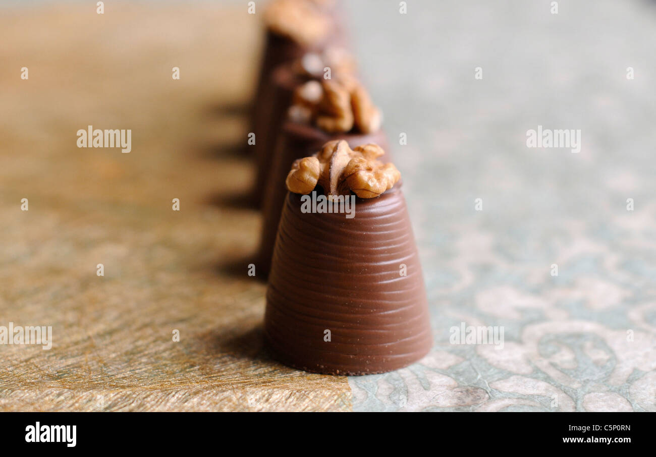 Italian Praline filled with milk cream Stock Photo - Alamy