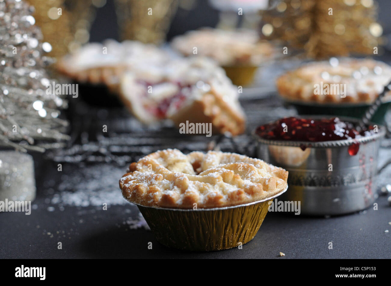 Small pastry filled with raspberry jam Stock Photo - Alamy