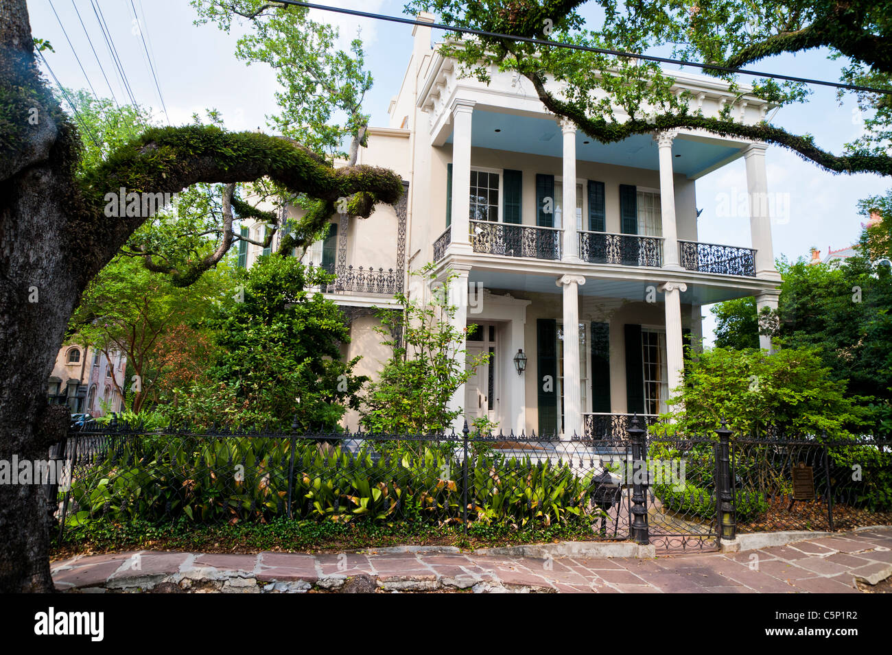 Garden Distric home of writer Ann Rice Stock Photo - Alamy