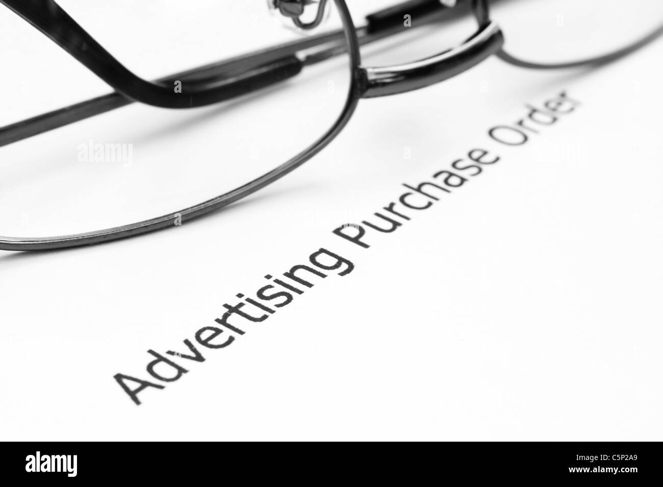 Advertising purchase order Stock Photo - Alamy