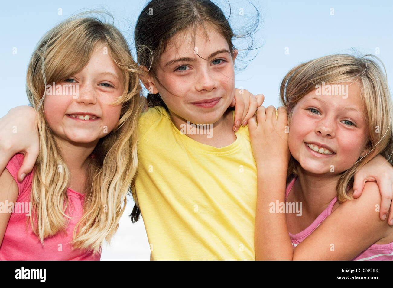Three girls, portrait Stock Photo - Alamy