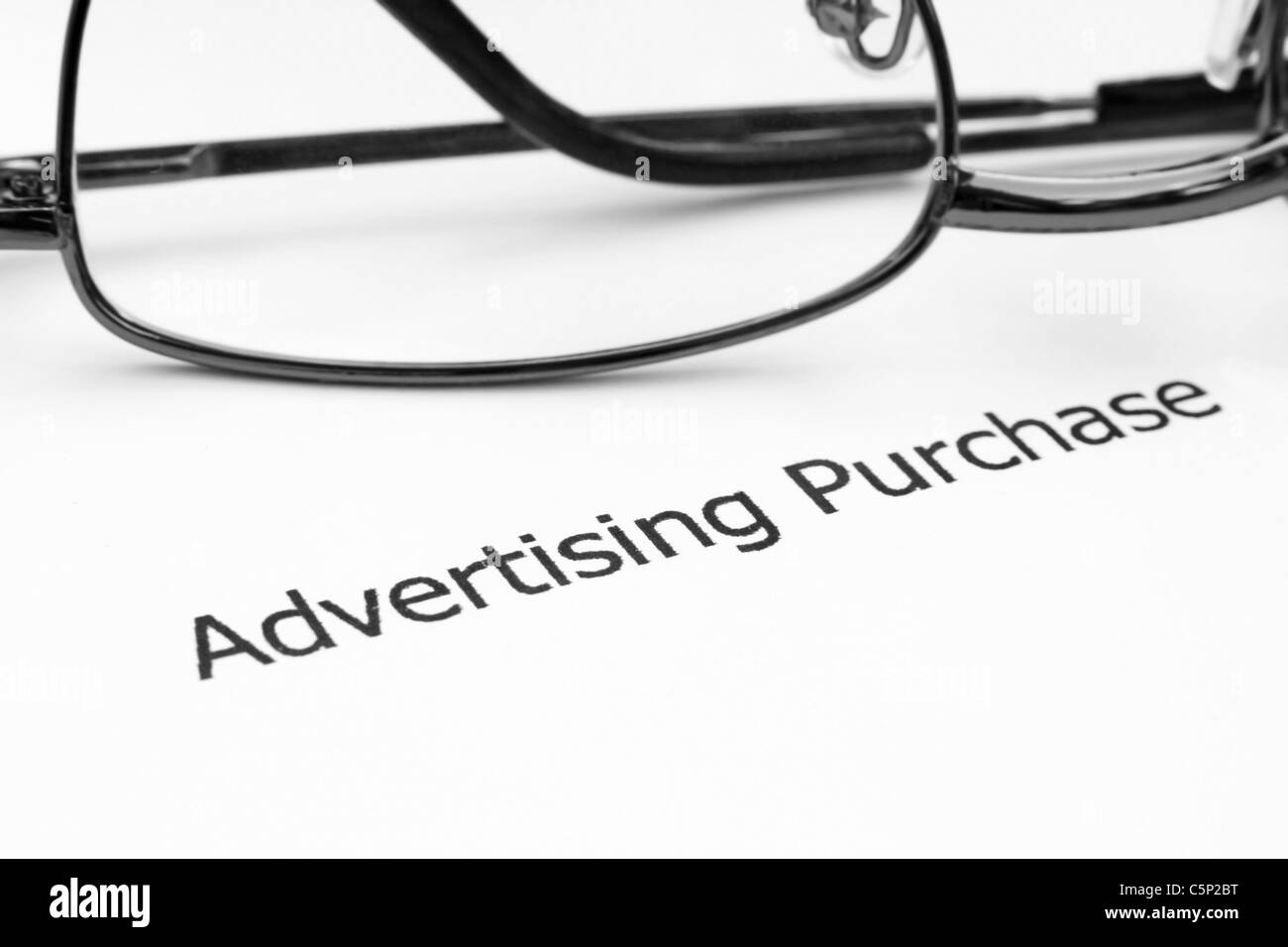 Advertising purchase order Stock Photo - Alamy