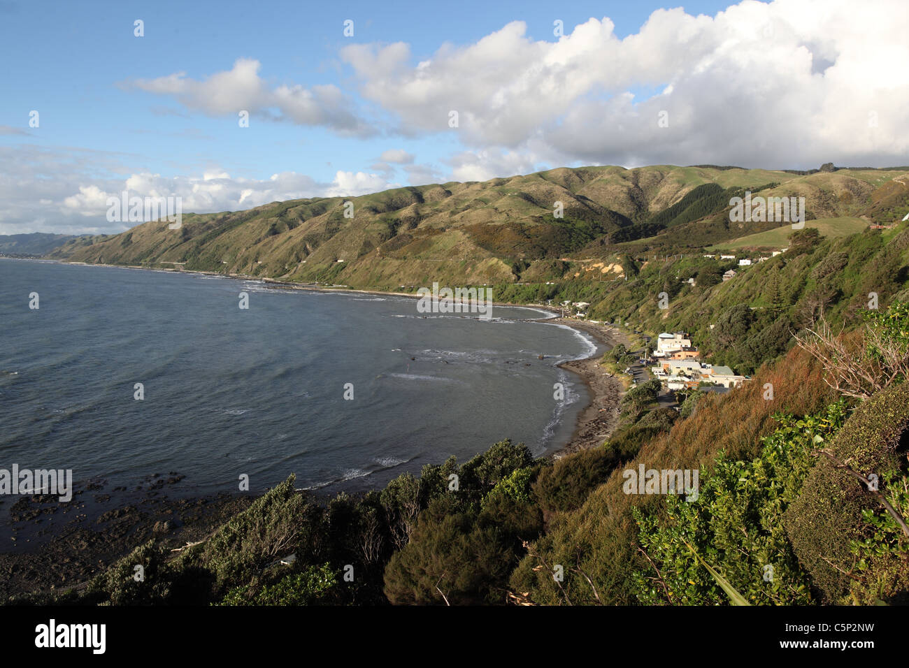Pukerua Bay on the Kapiti Coast Stock Photo - Alamy
