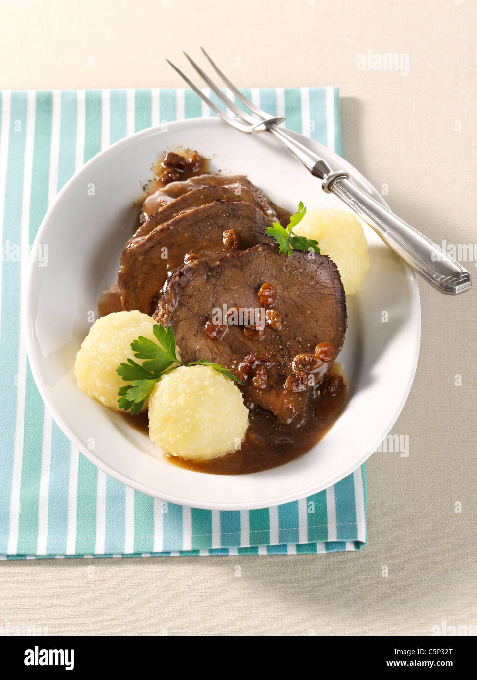 Marinated German pot roast Stock Photo - Alamy