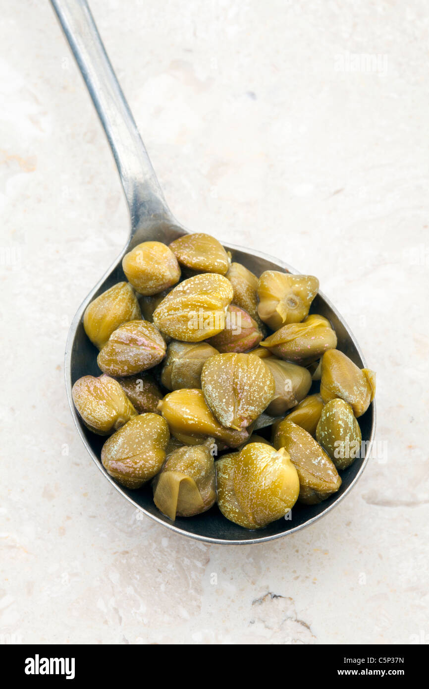 Spoon of capers hi-res stock photography and images - Alamy