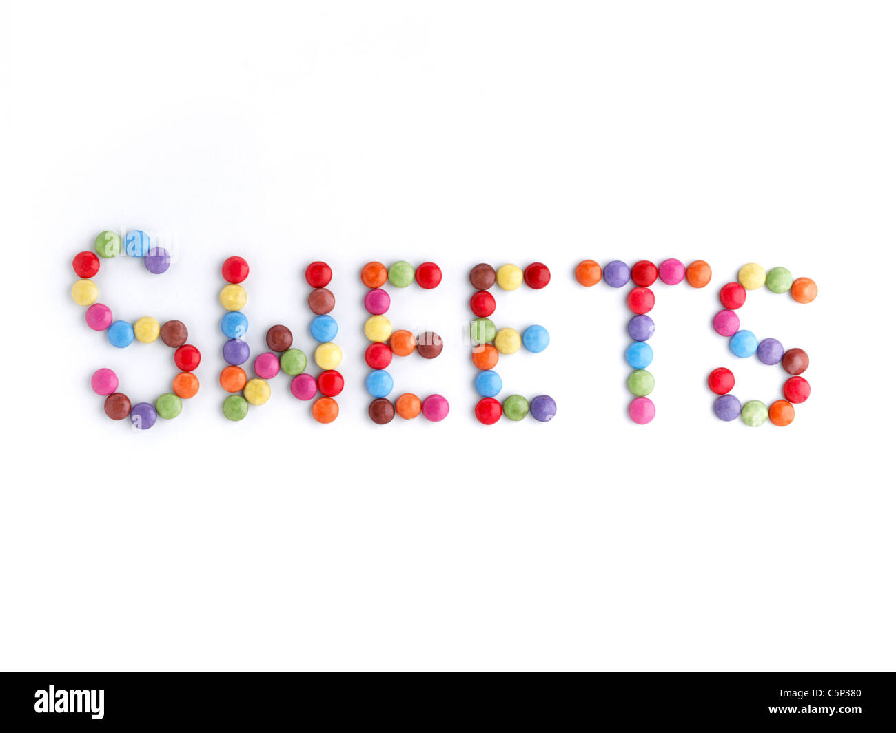 The Word Sweet In Bubble Letters