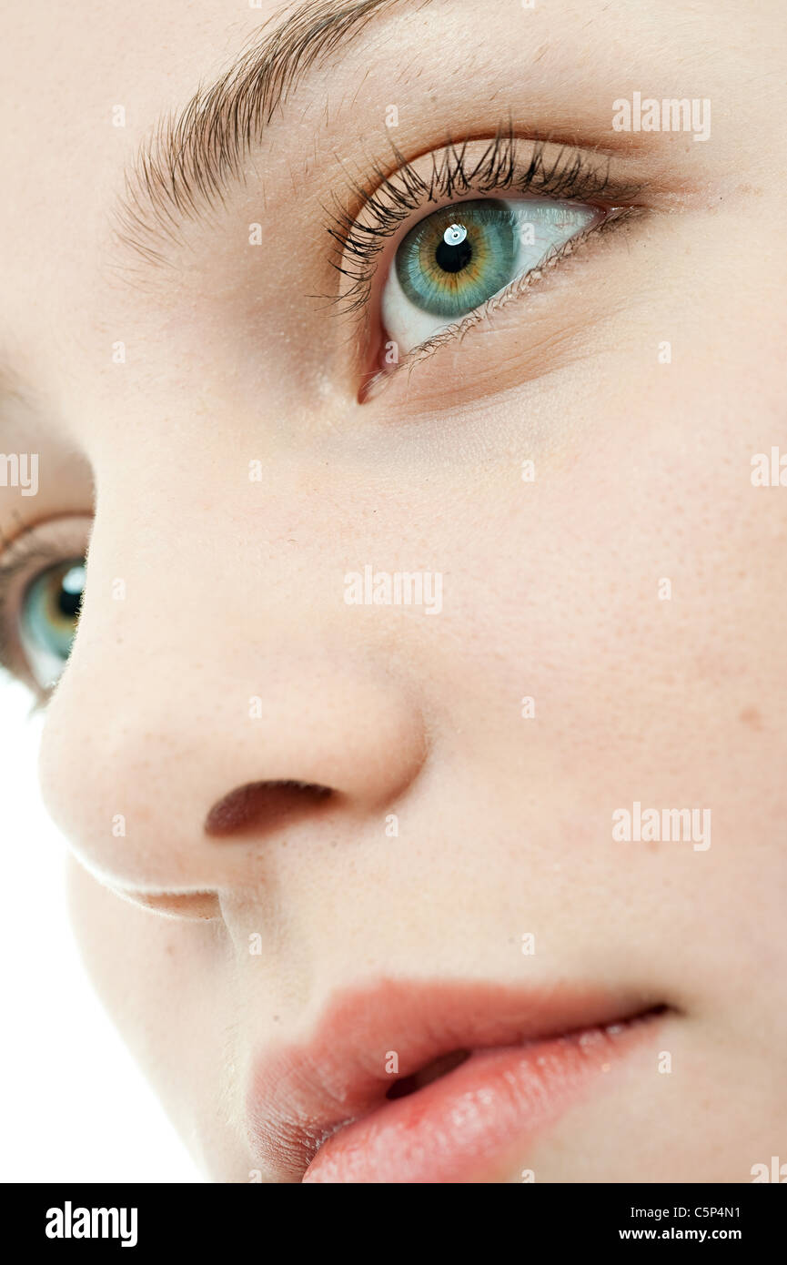 Female face anatomy hi-res stock photography and images - Alamy