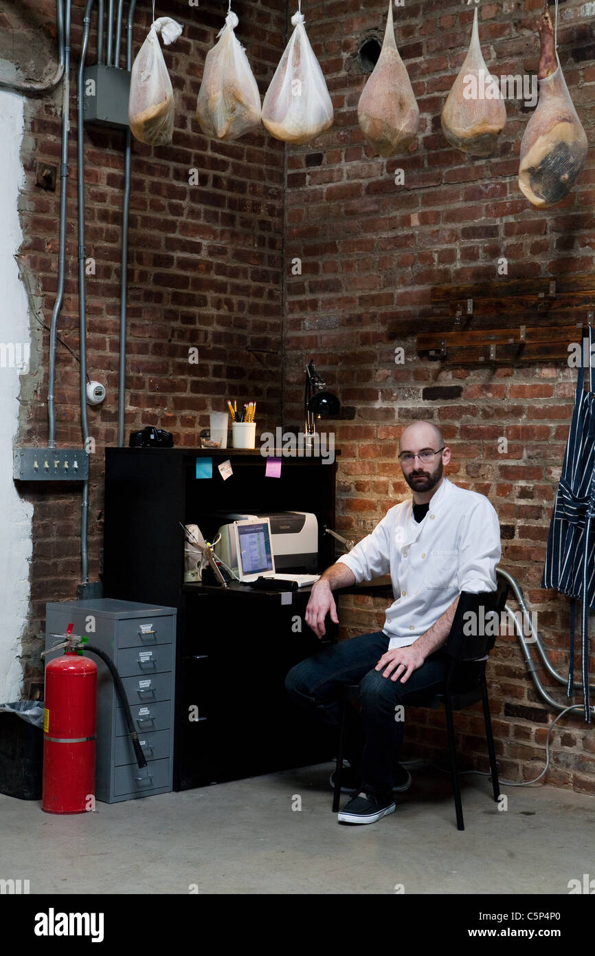 Bald butcher hi-res stock photography and images - Alamy